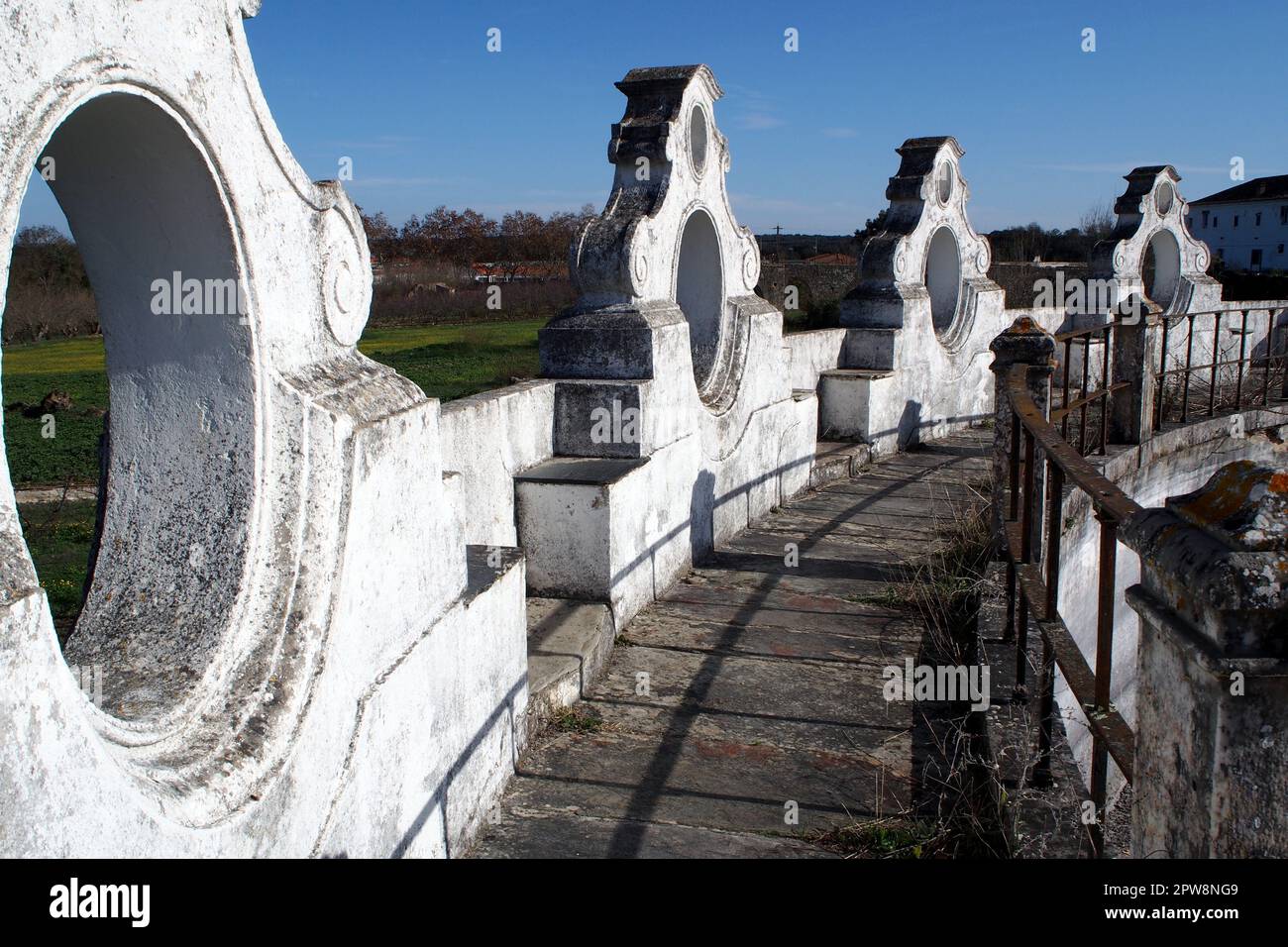 17th-century cistern of the Herdade da Mitra, partial view from the ...