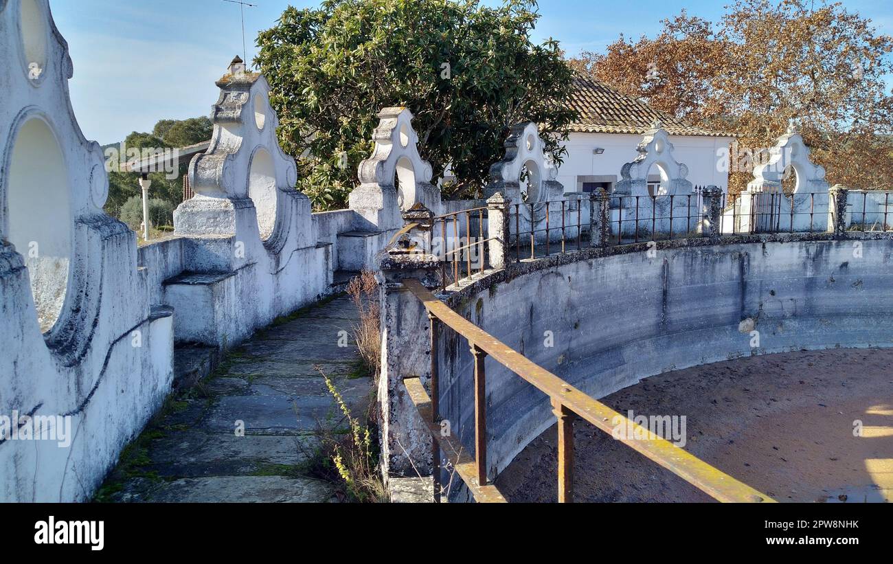 17th-century cistern of the Herdade da Mitra, partial view from the ...
