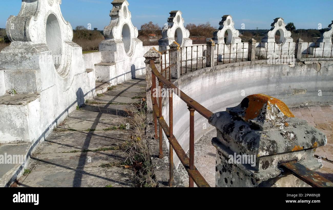 17th-century cistern of the Herdade da Mitra, partial view from the ...