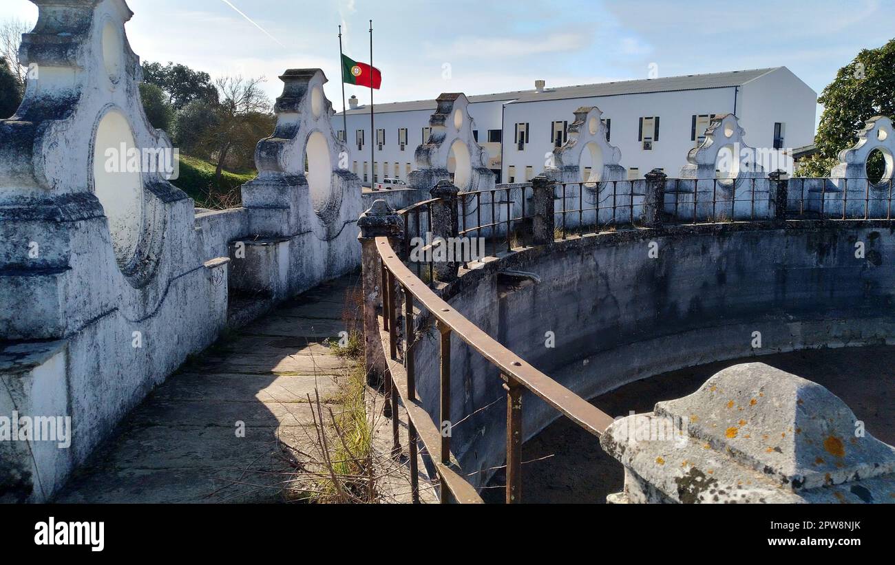 17th-century cistern of the Herdade da Mitra, partial view from the ...