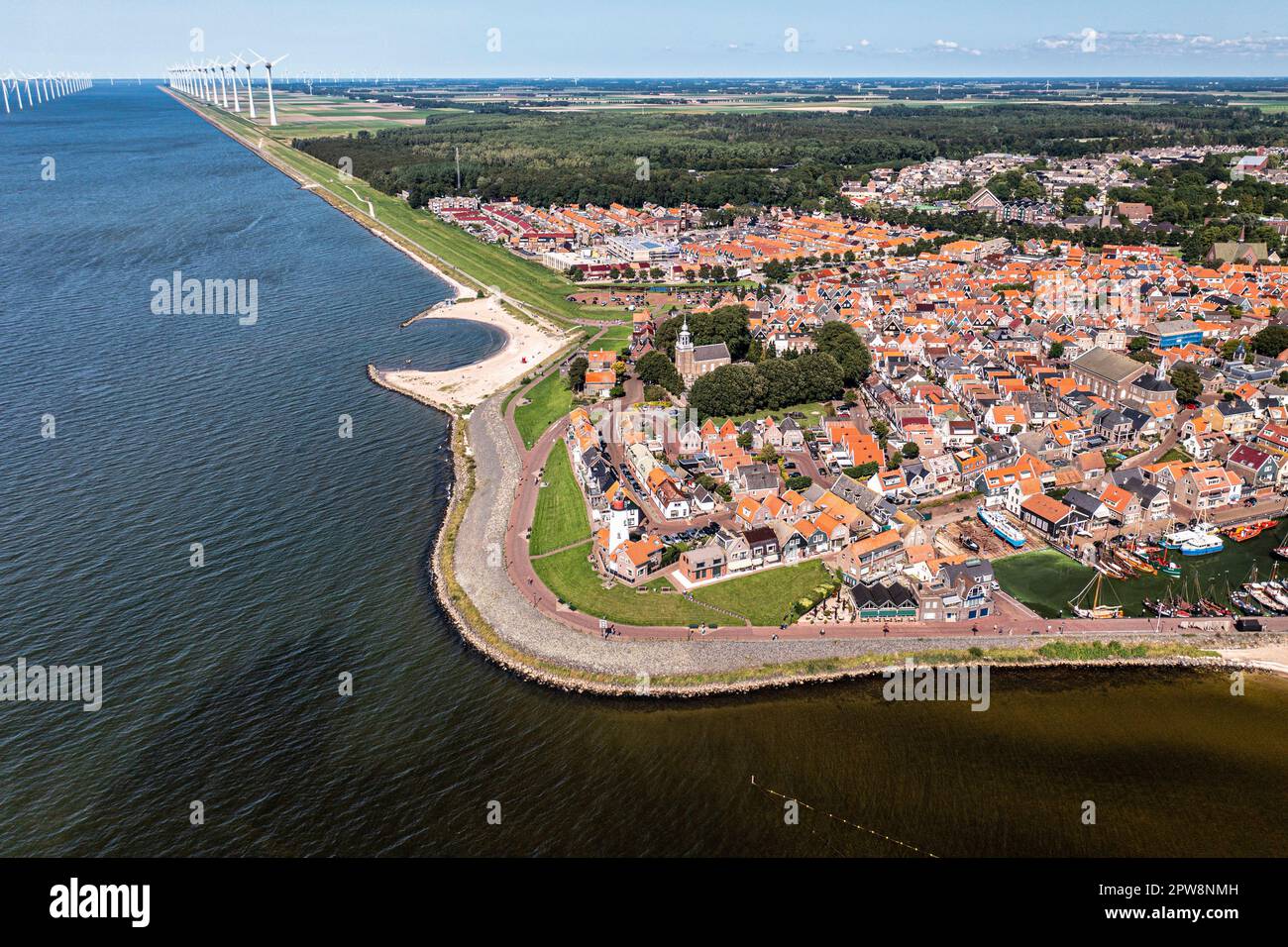 The Netherlands, Urk, Fisher village, which was an island in the ...