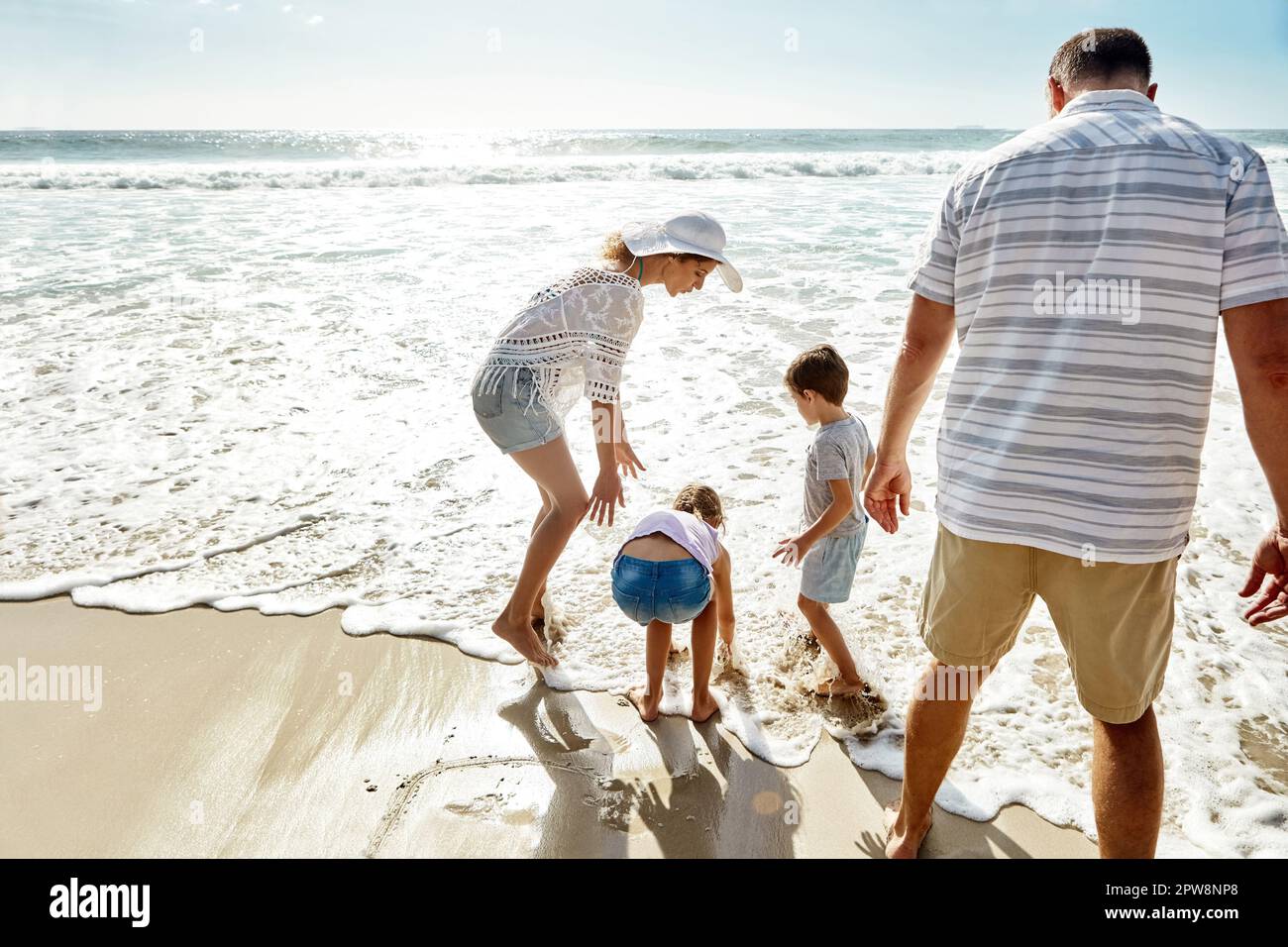 Making some summertime memories. a family enjoying some quality time ...