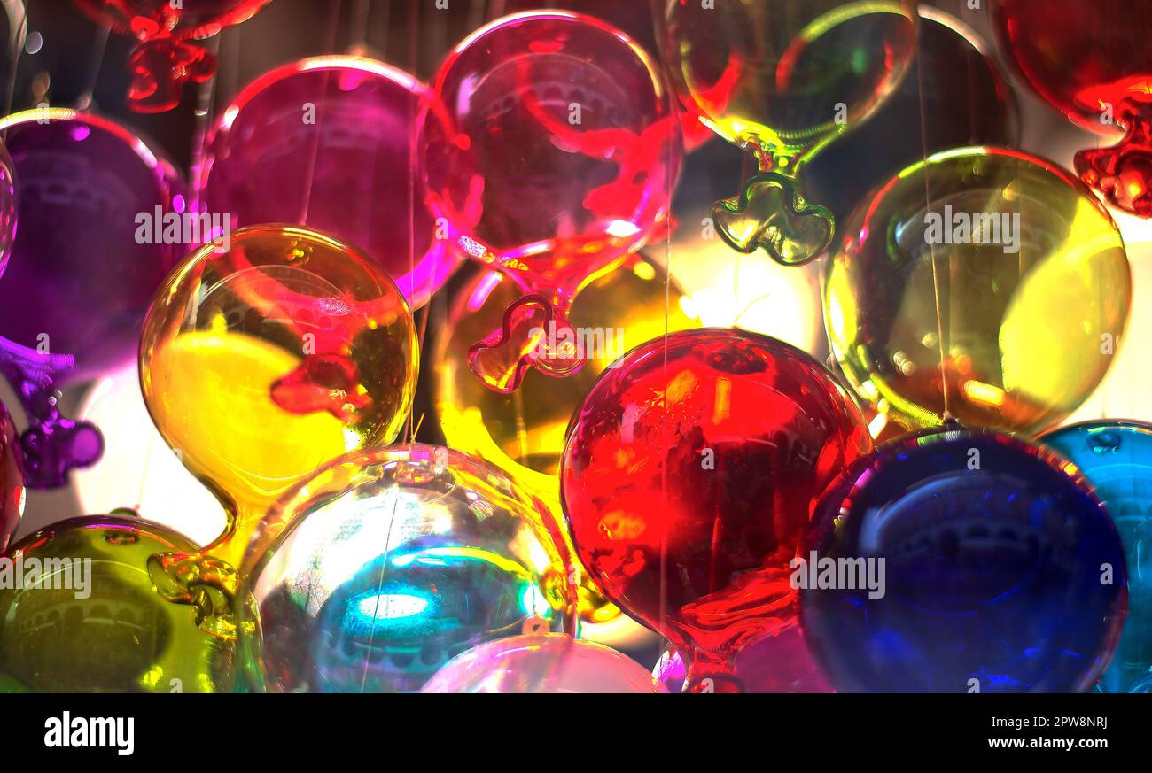 colored balloons with the colors of the rainbow Stock Photo - Alamy