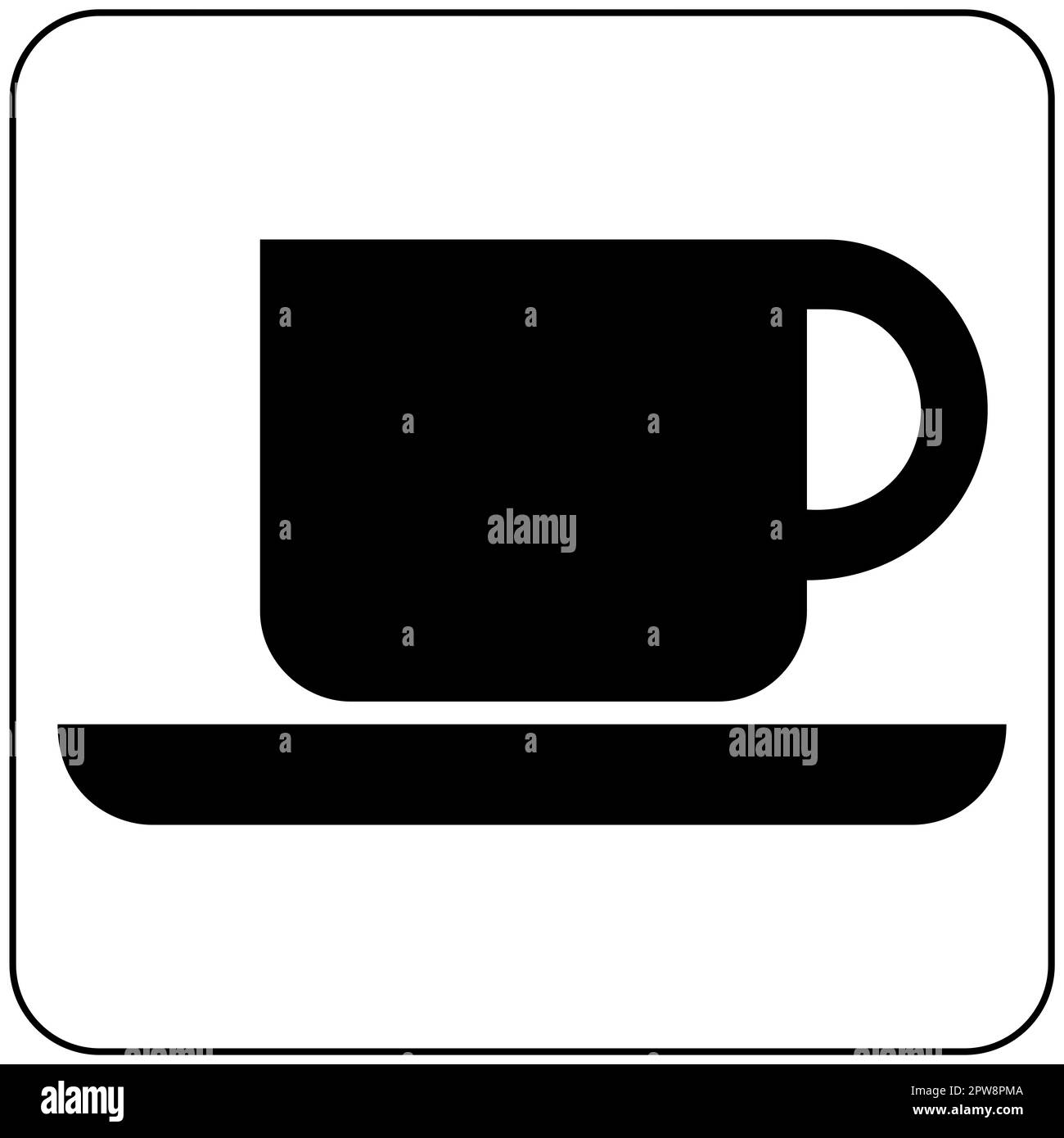Department of Transportation coffee shop pictogram Stock Photo - Alamy