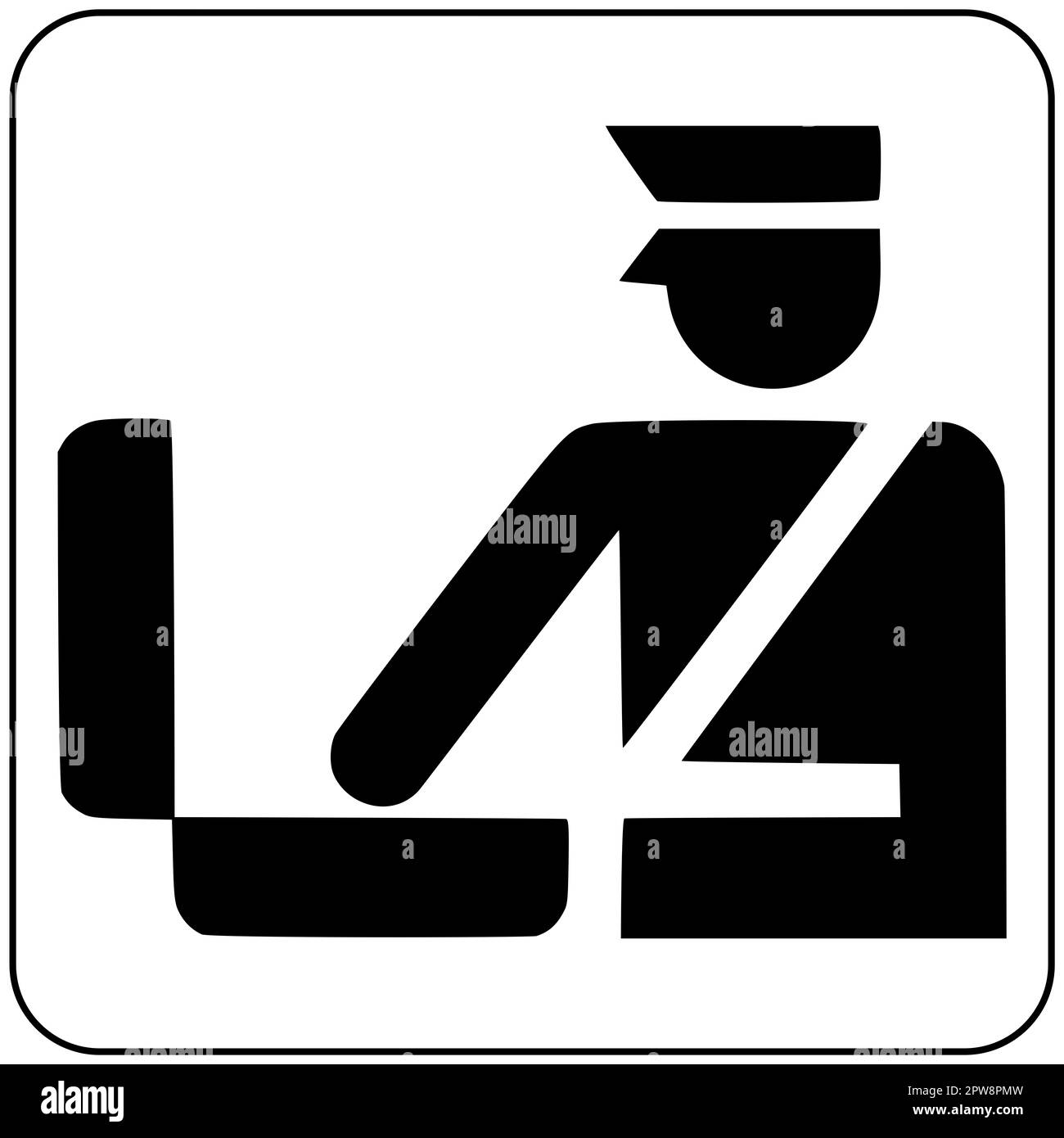Department of Transportation customs pictogram Stock Photo - Alamy