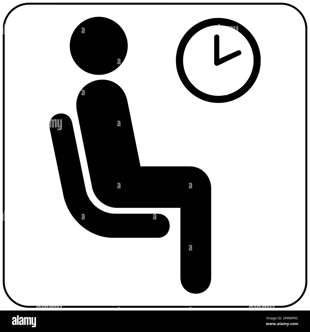 Department of Transportation waiting room pictogram Stock Photo - Alamy