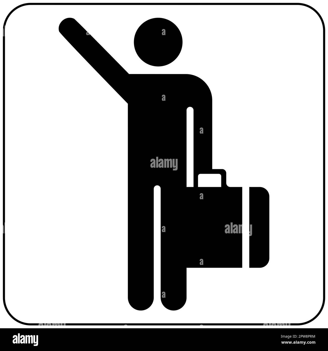 Department of Transportation flight arrivals pictogram Stock Photo - Alamy