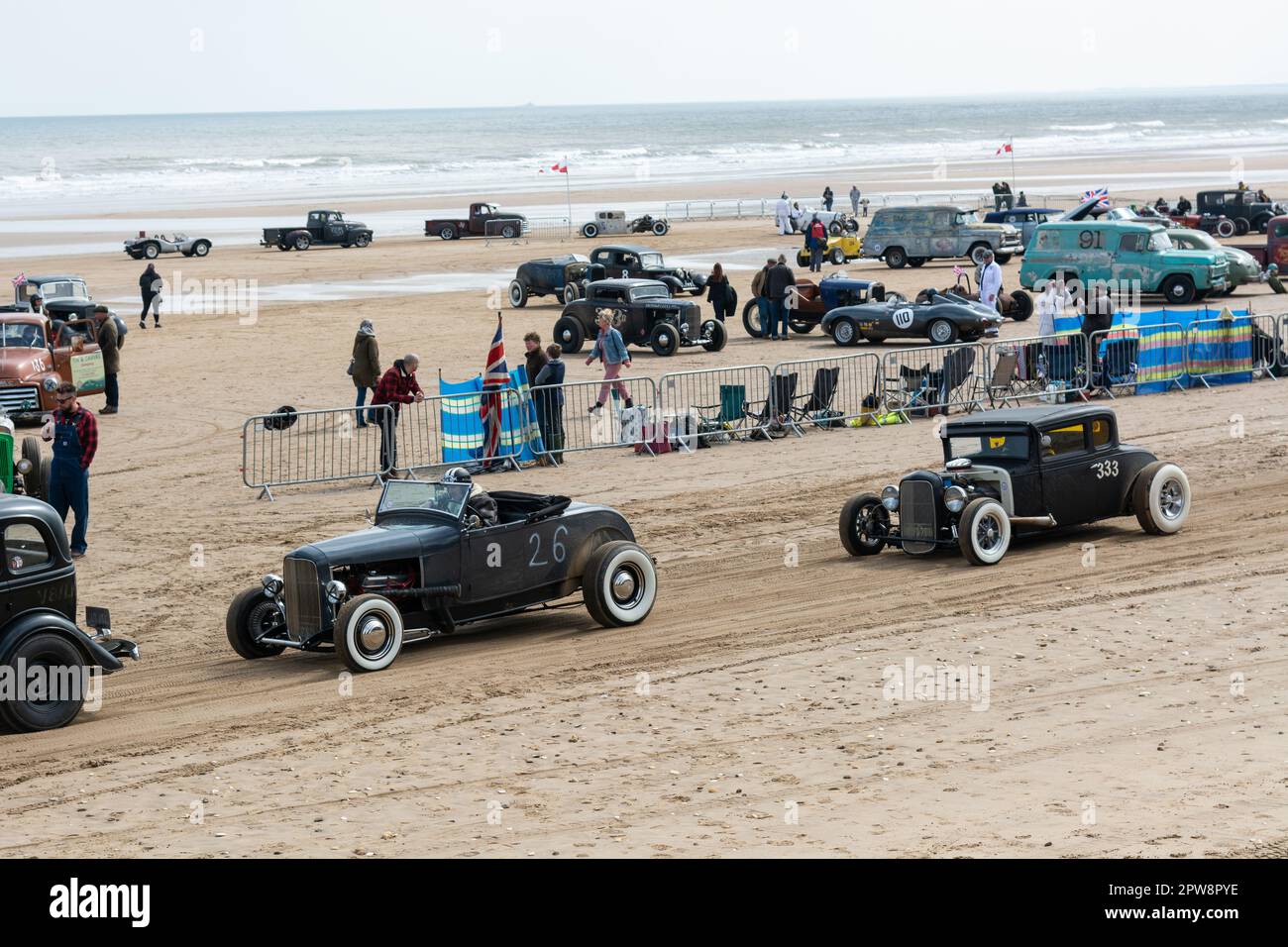 Race the Waves car racing event at Bridlington Stock Photo - Alamy