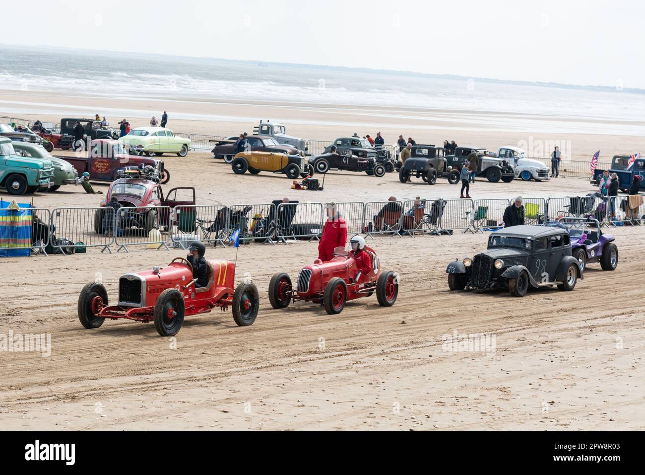 Race the Waves car racing event at Bridlington Stock Photo - Alamy