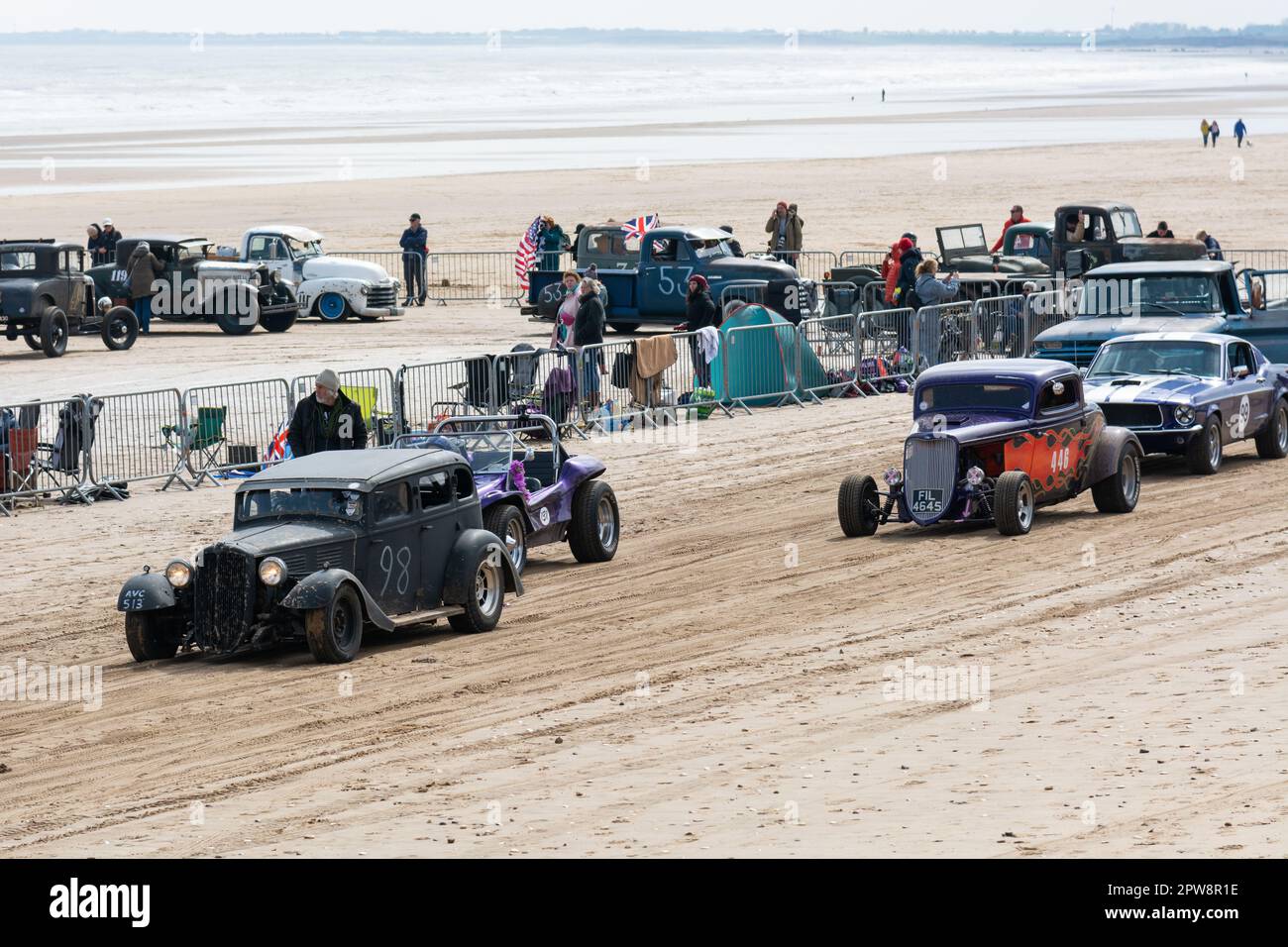 Race the Waves car racing event at Bridlington Stock Photo - Alamy