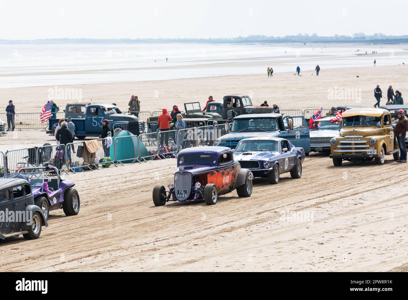 Race the Waves car racing event at Bridlington Stock Photo - Alamy