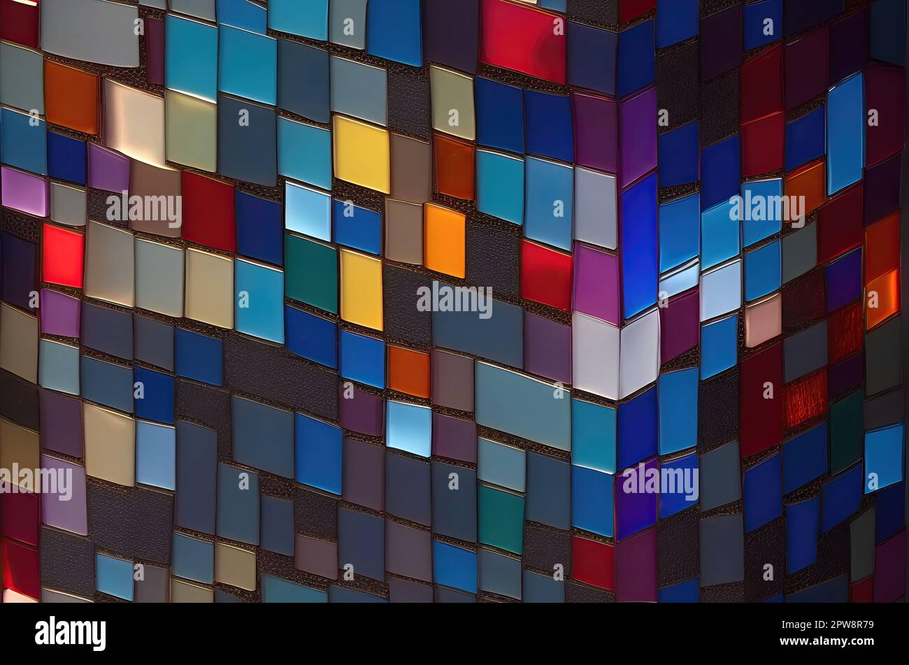 Colorfull square mosaic tiles for texture background Stock Photo - Alamy