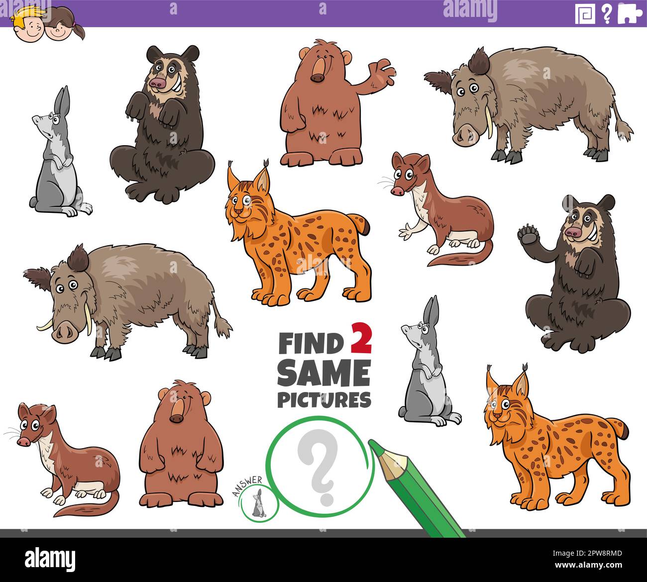 Lynx pair Stock Vector Images - Alamy