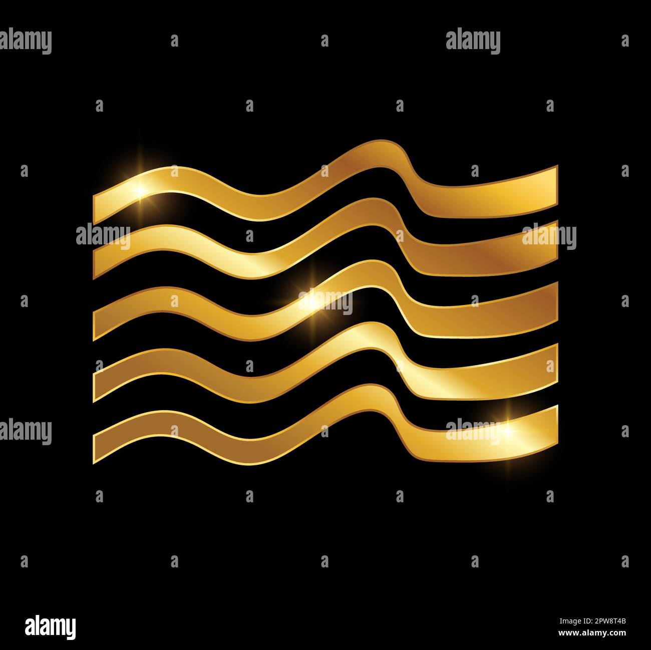 Golden Flag Logo Vector Icon Stock Vector Image & Art - Alamy