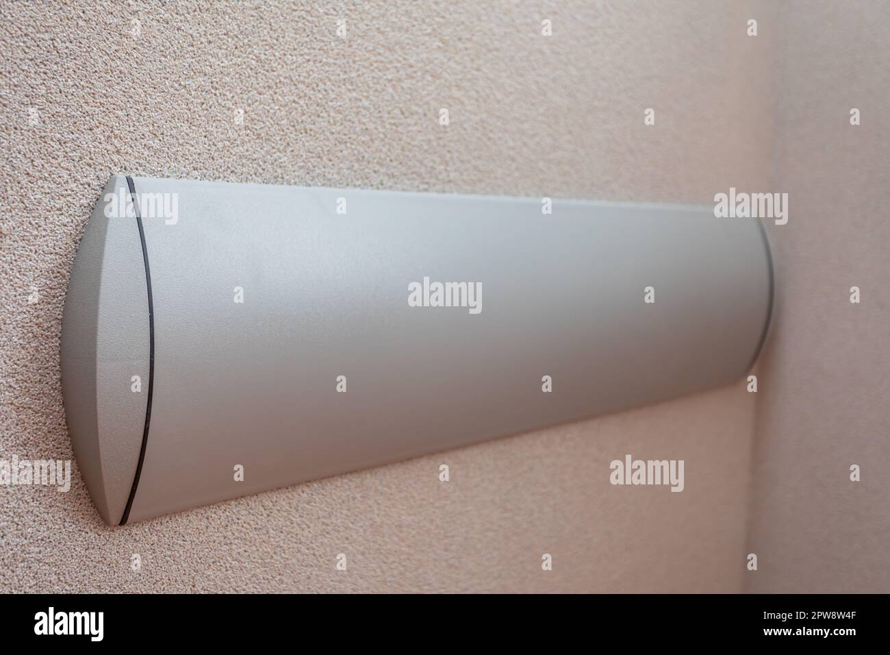 Plastic wall bumper mounted on corridors inside the building Stock ...