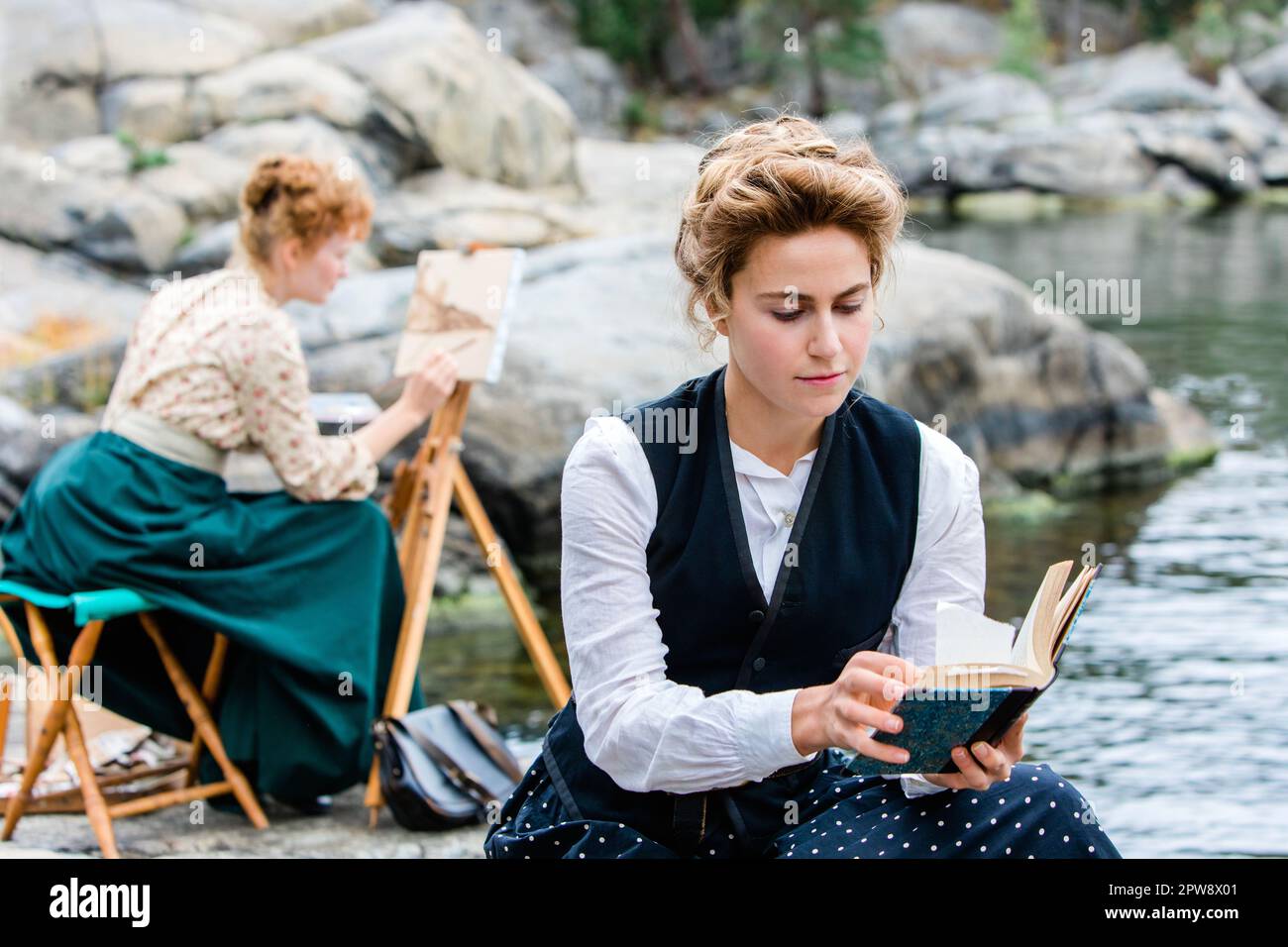 TORA HALLSTROM and CATHERINE CHALK in HILMA (2022), directed by LASSE ...