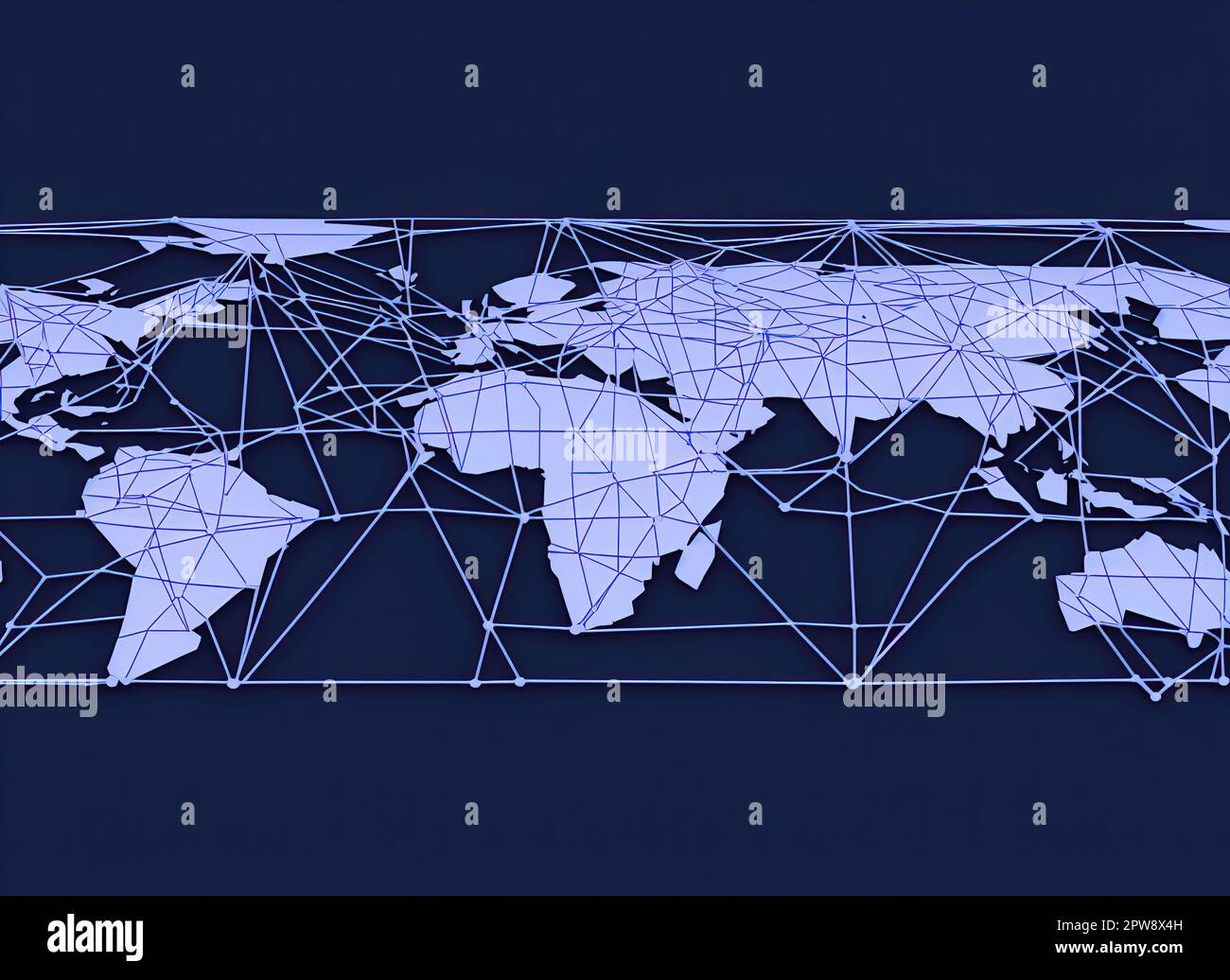 Dot art map hi-res stock photography and images - Alamy