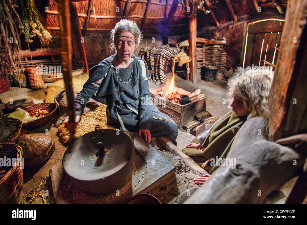The Netherlands, Alphen aan de Rijn, Archeon. Set shots belonging to ...