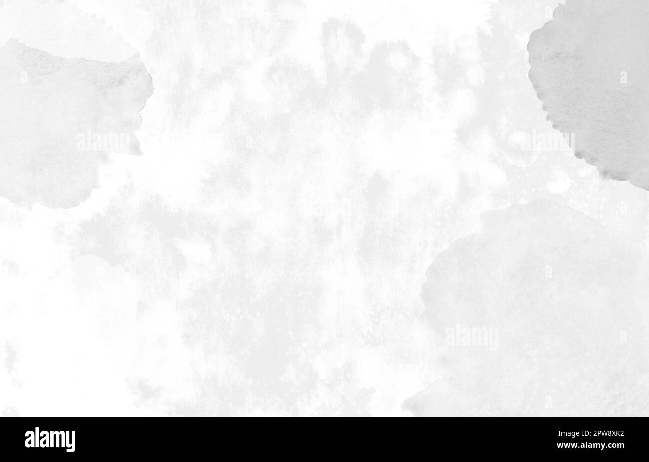 Watercolor light gray textured background.Watercolor spots.Hand drawn ...