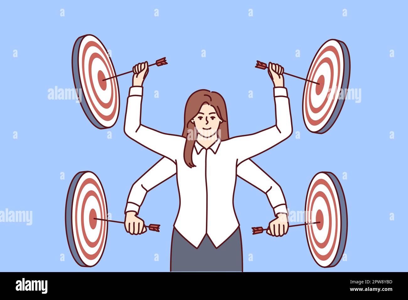 Multi armed human Stock Vector Images - Alamy