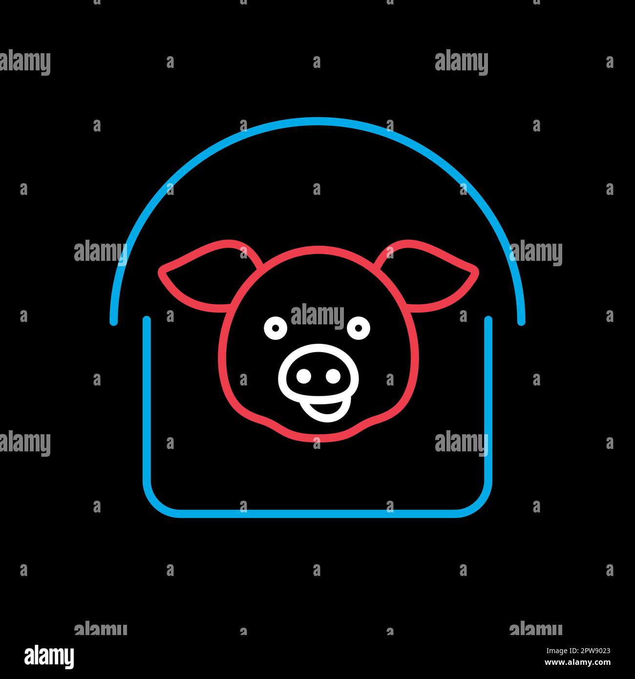 Pigsty Stock Vector Images - Alamy