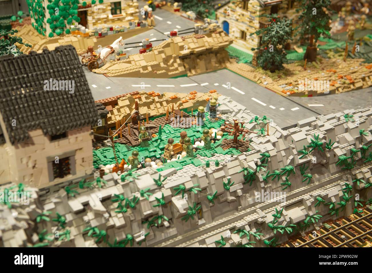 april 28, 2023 - Italy, Lombardy, Monza - 'I Love Lego' exhibition of ...