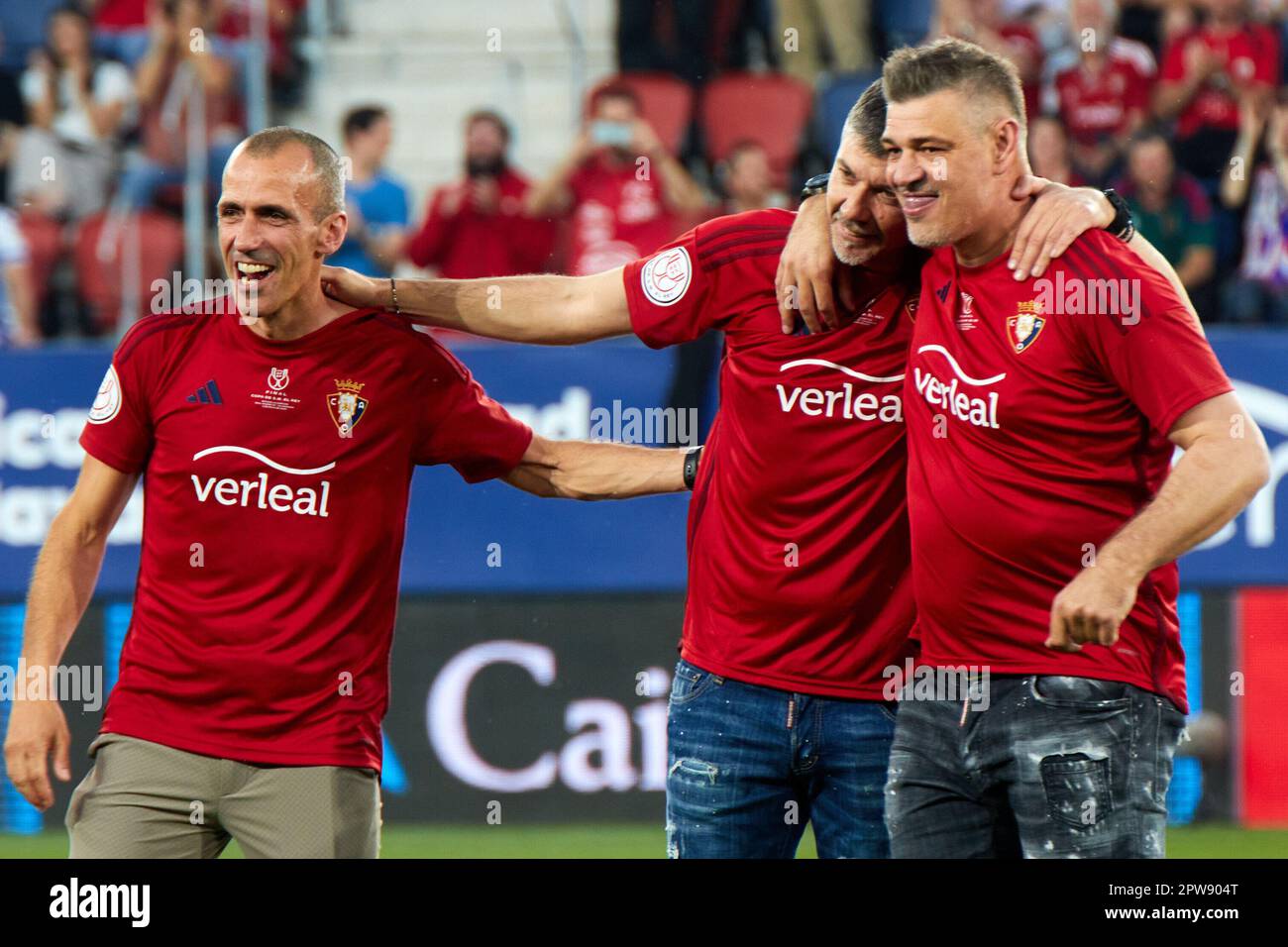 Pamplona, Spain. 28th Apr. 2023. Sports. Football/Soccer.Puñal Pablo ...