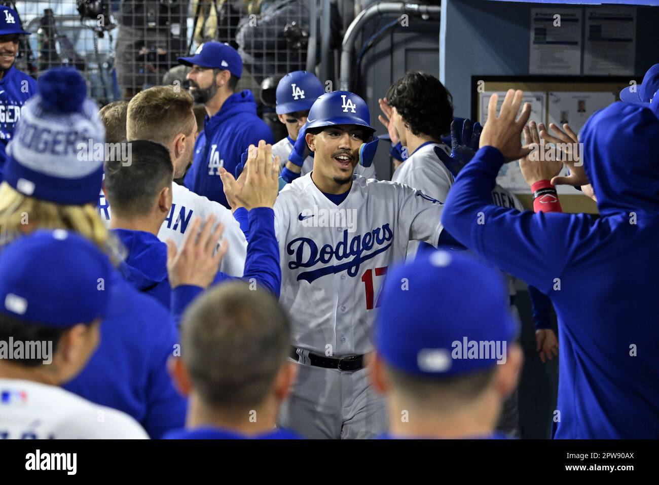 Los Angeles, United States. 28th Apr, 2023. Los Angeles Dodgers Miguel ...