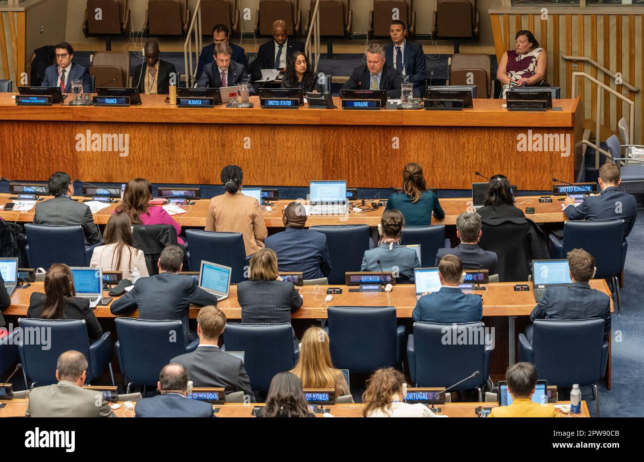 Ambassador Sergiy Kyslytsya of Ukraine speaks during Arria-formula ...