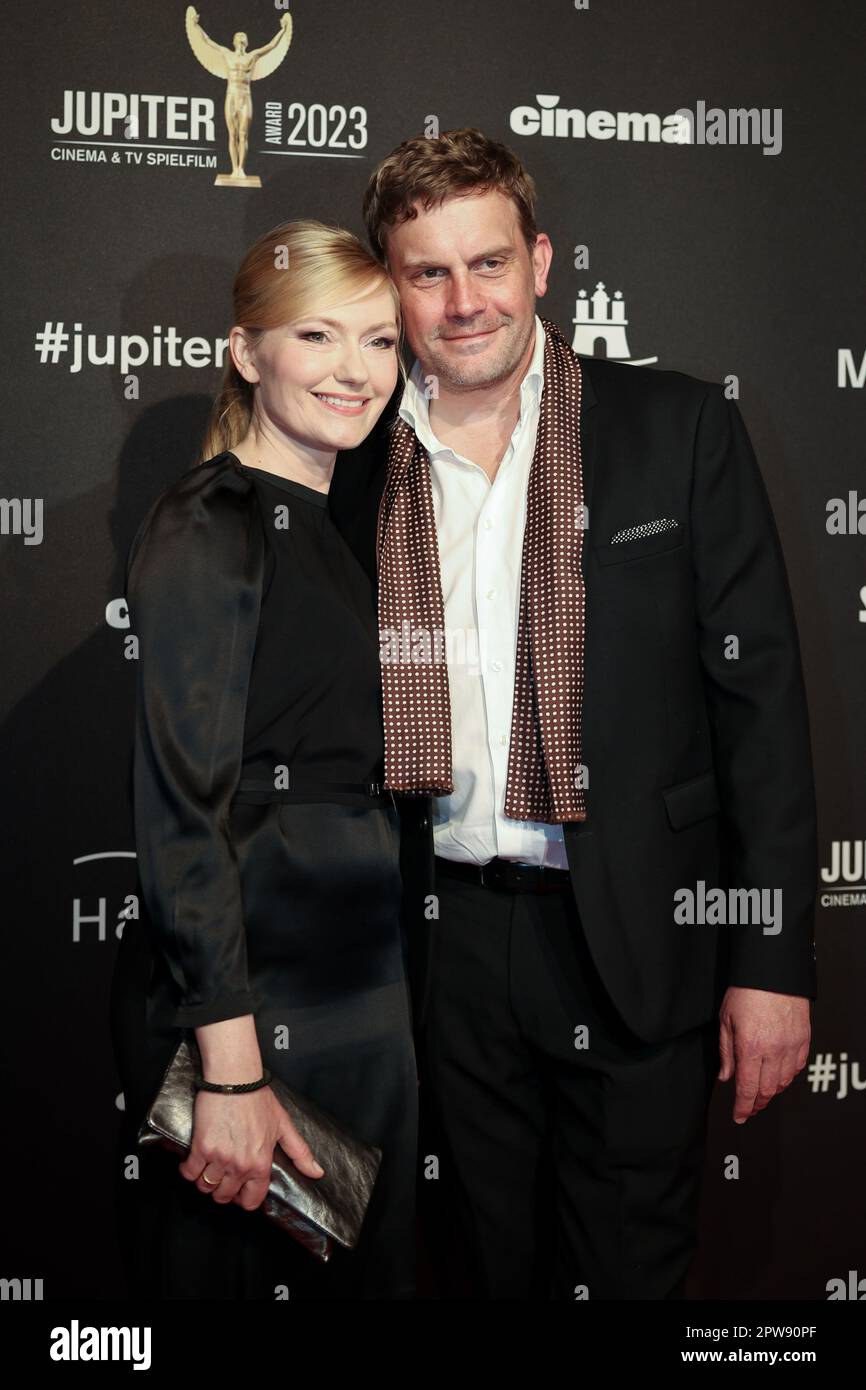 Hamburg, Germany. 27th Apr, 2023. Sebastian Bezzel (r), actor, and his ...