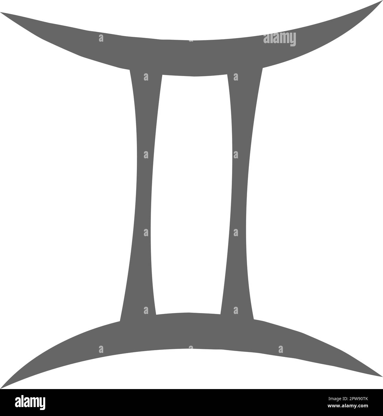 Gemini icon logo design Stock Vector Image & Art - Alamy