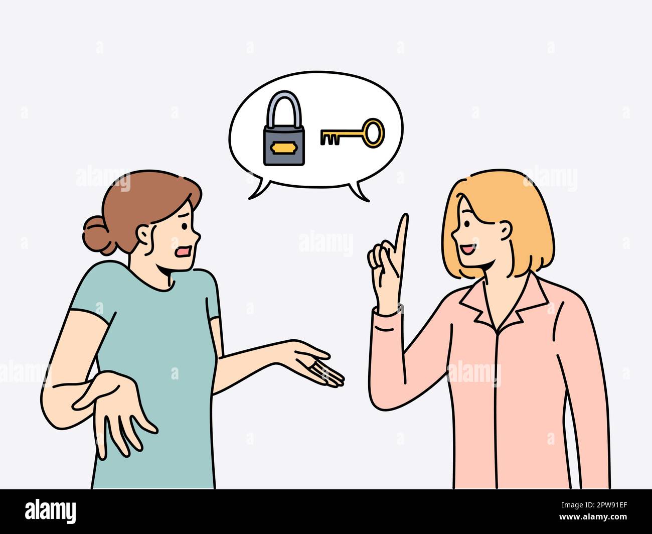 Colleague help Stock Vector Images - Alamy