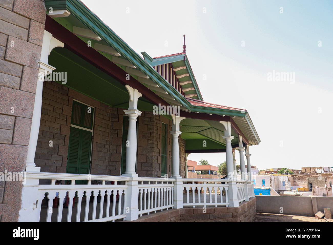 Aswan Museum on the Elephantine island (old villa of William Wilcox,one ...