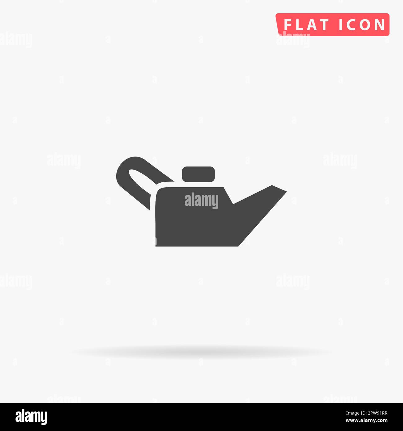 Engine oil. Simple flat black symbol with shadow on white background ...