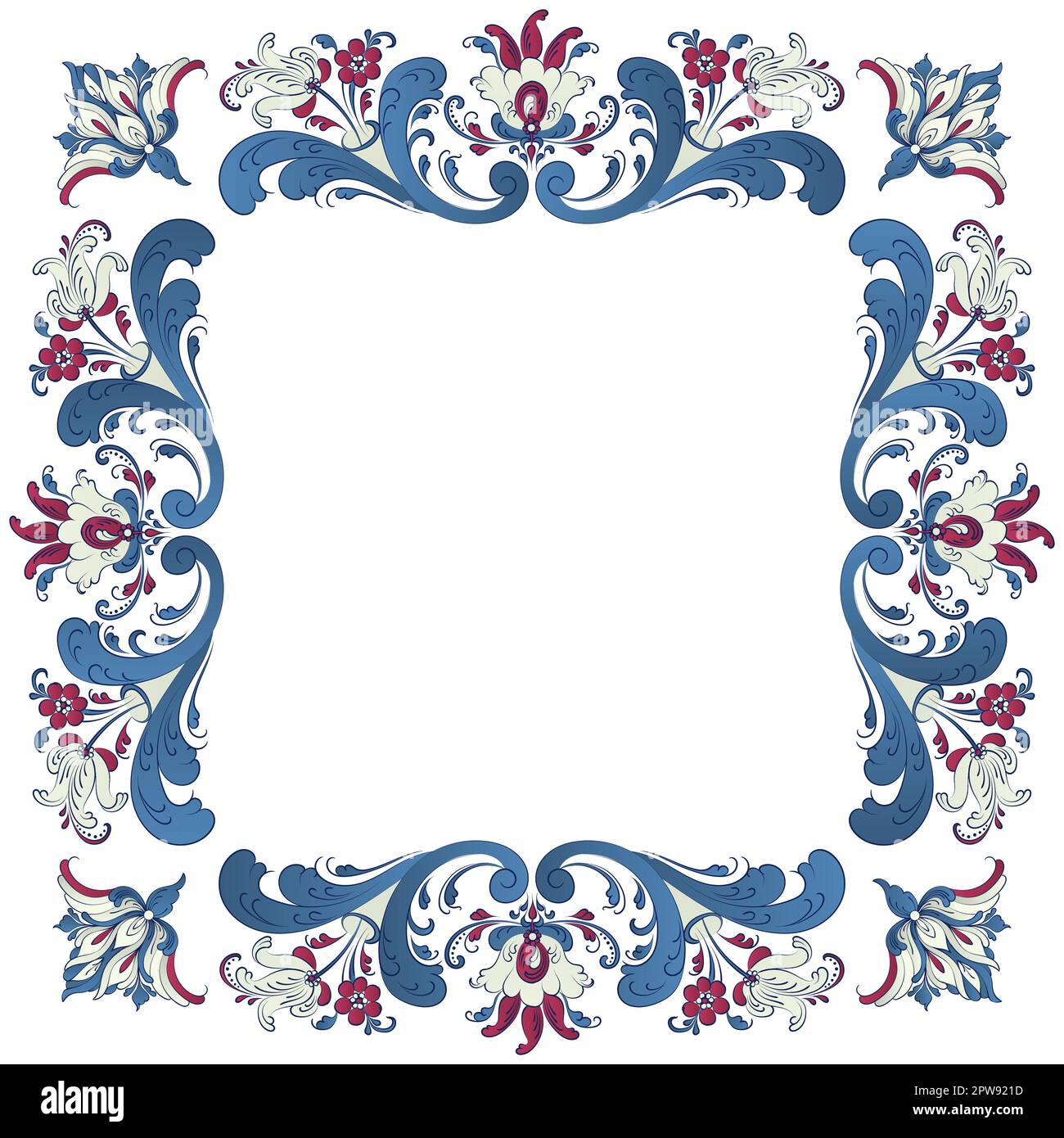 Rosemaling frame 1 Stock Vector Image & Art - Alamy