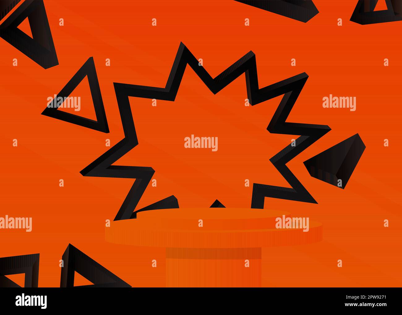 Orange display window Stock Vector Images - Alamy