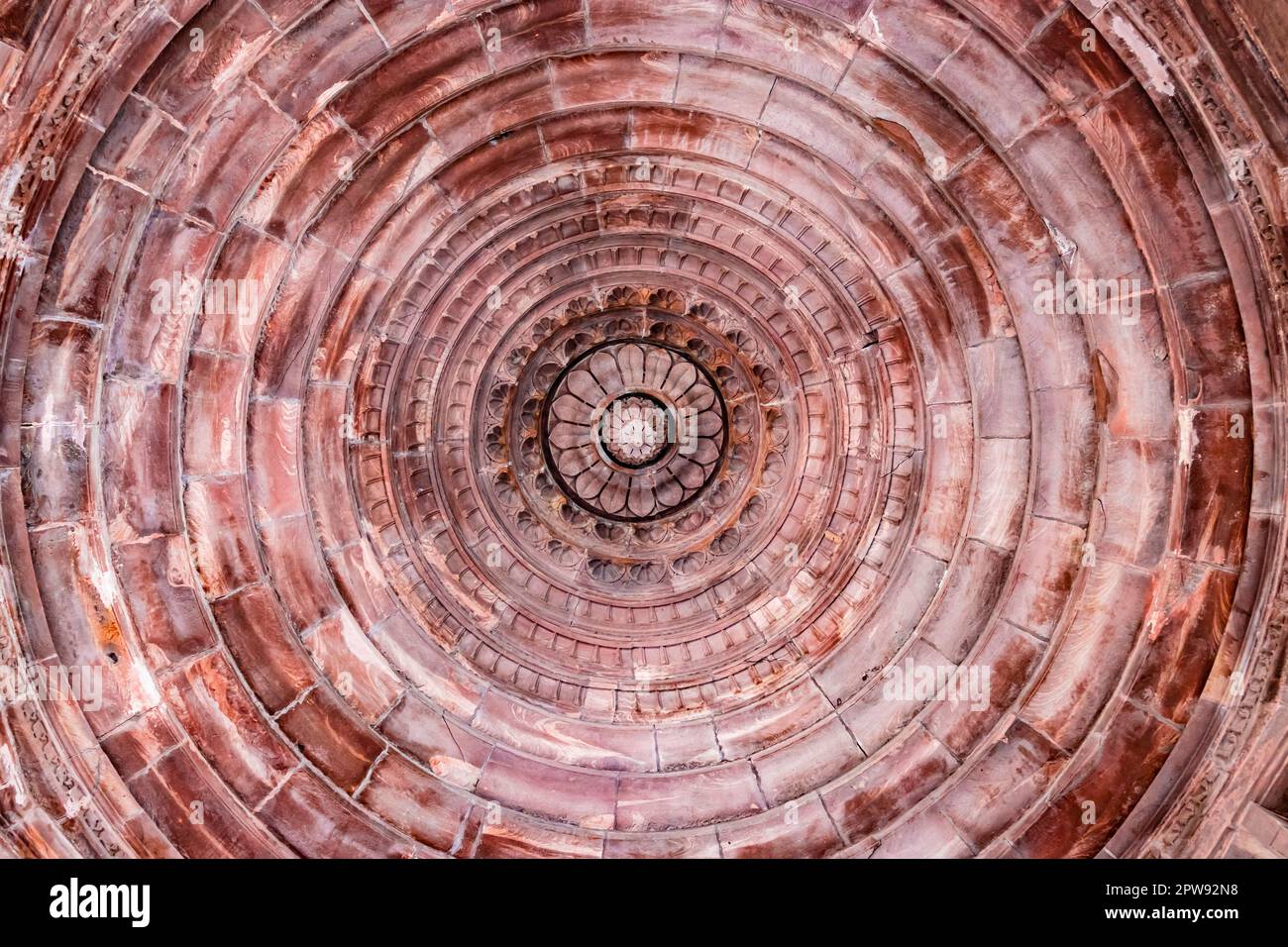 temple unique inside dome architecture at day Stock Photo - Alamy