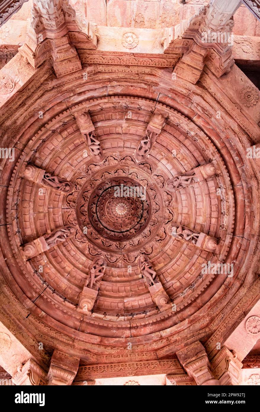 temple unique inside dome architecture at day Stock Photo - Alamy