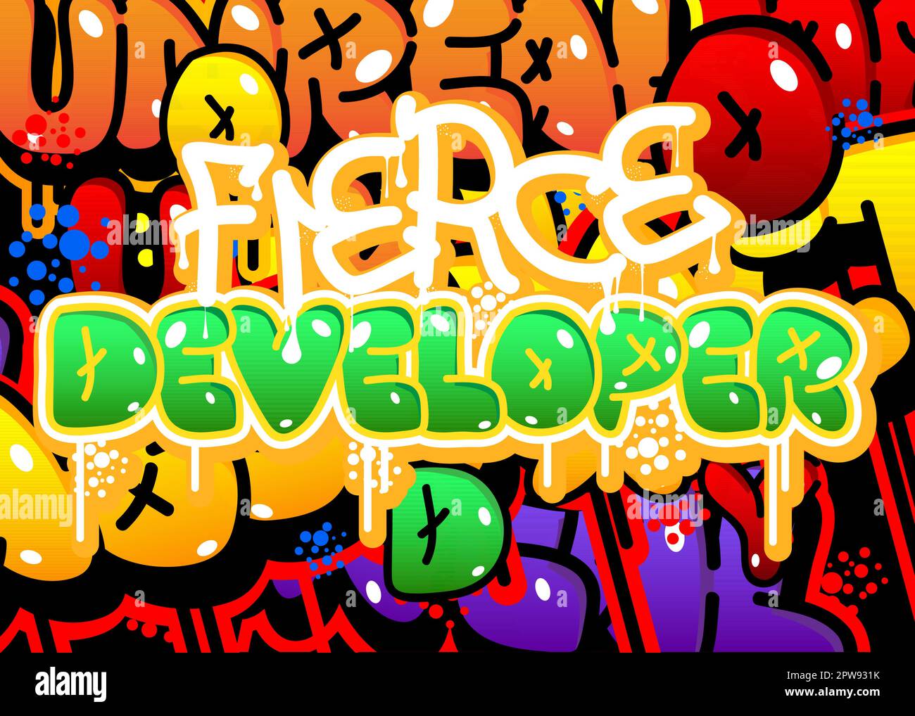 Graffiti by estate Stock Vector Images - Alamy