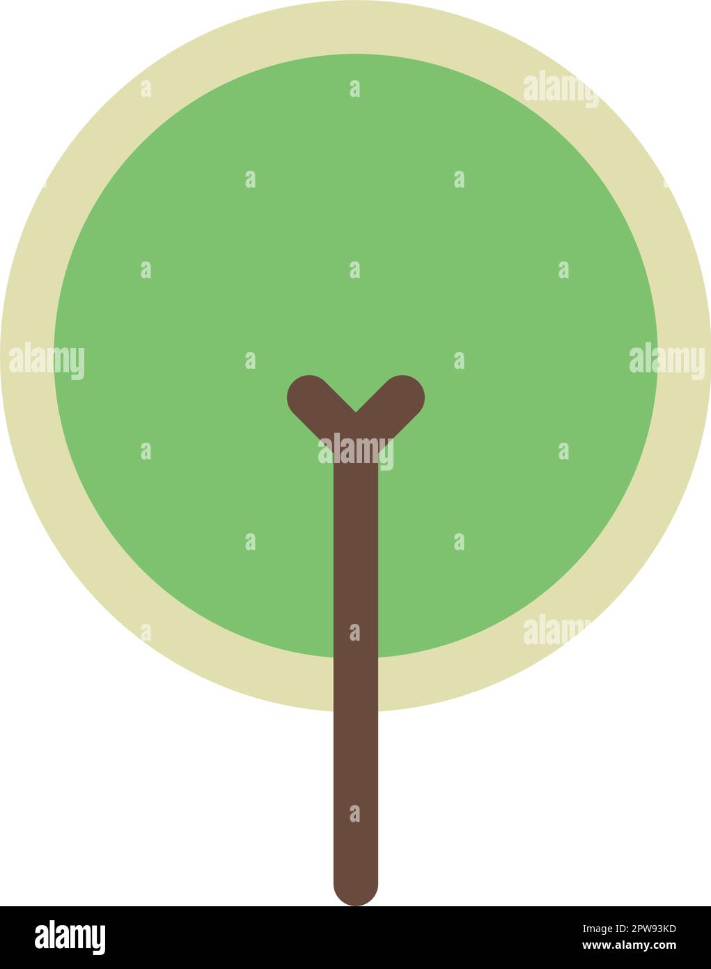 Tree icon vector symbol for nature, ecology and environment in a flat ...