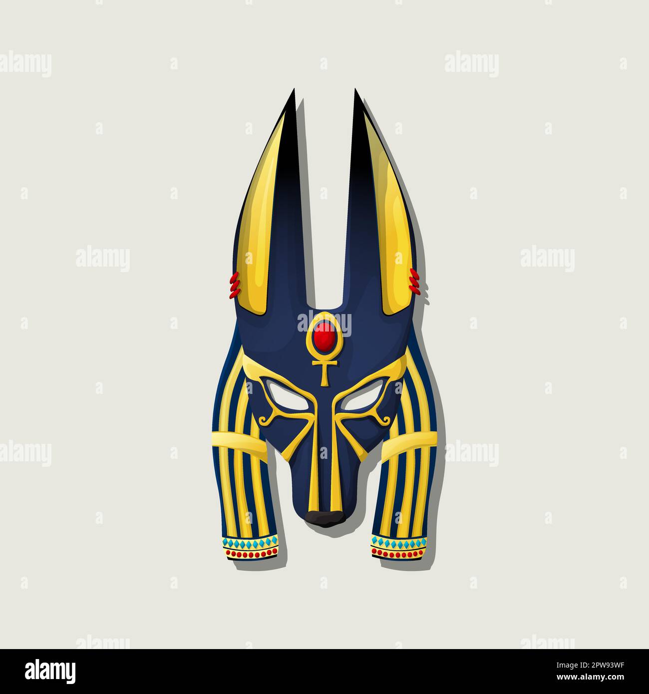 Egyptian God Anubis Mask Anubis Mask | MoCo Leather