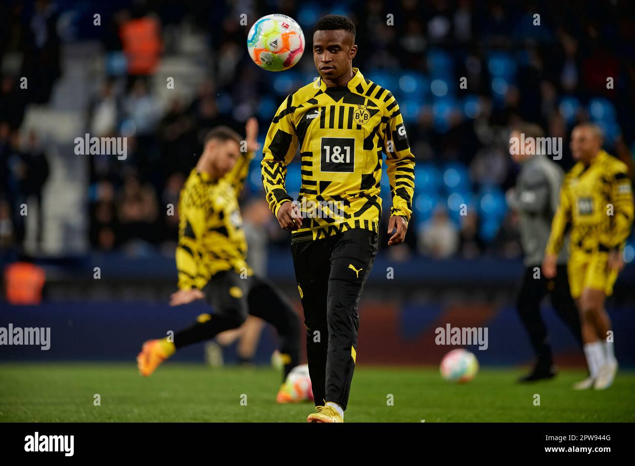BOCHUM, GERMANY - APRIL 28, 2023: Youssoufa Moukoko. The football match ...