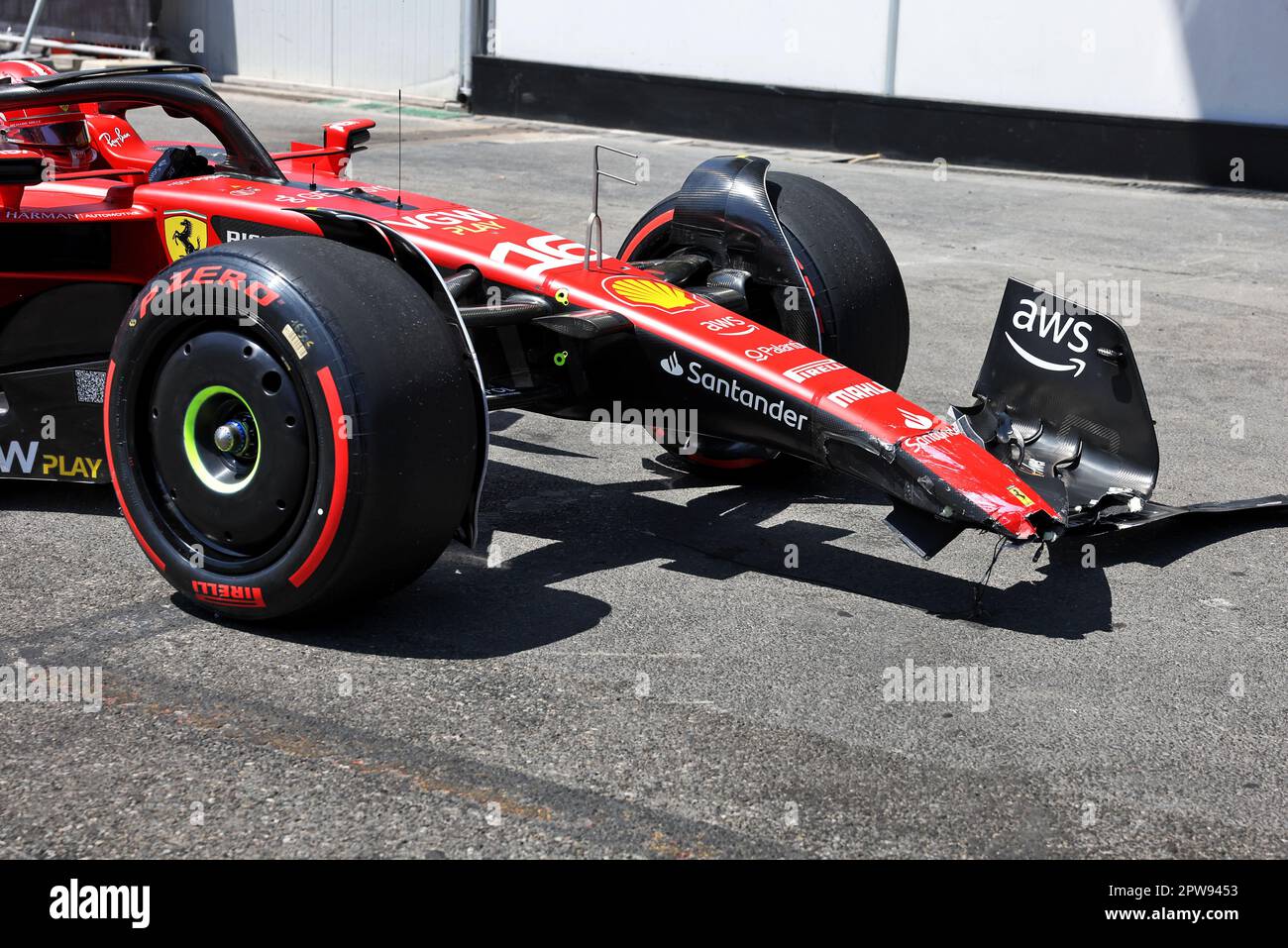 Baku, Azerbaijan. 29th Apr, 2023. Sprint Shootout winner Charles Leclerc (MON) Ferrari SF-23 ...