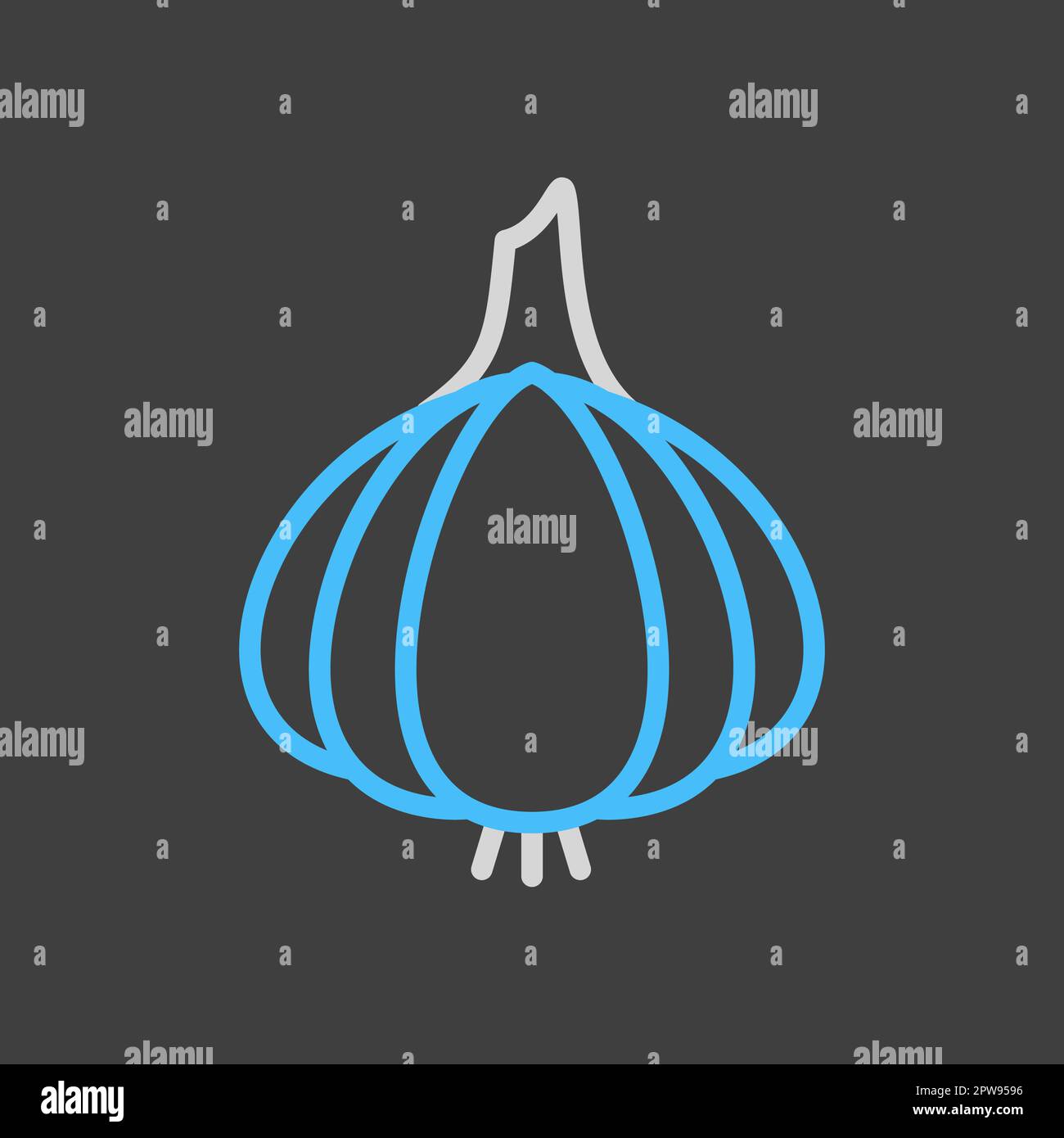 Black garlic bulb Stock Vector Images - Alamy