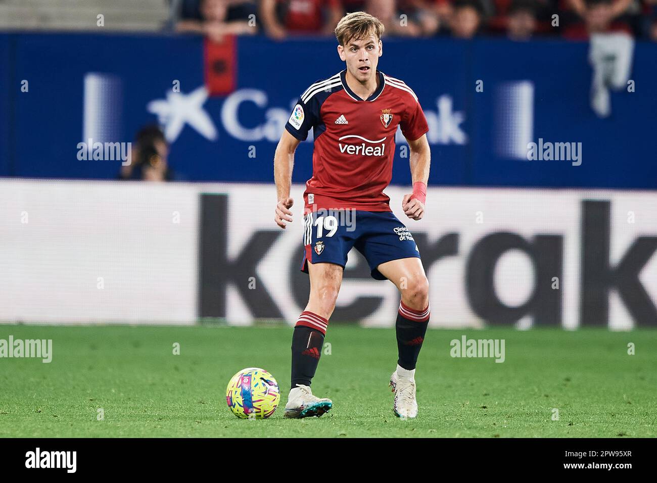 Pablo Ibanez of CA Osasuna during the La Liga match between CA Osasuna ...