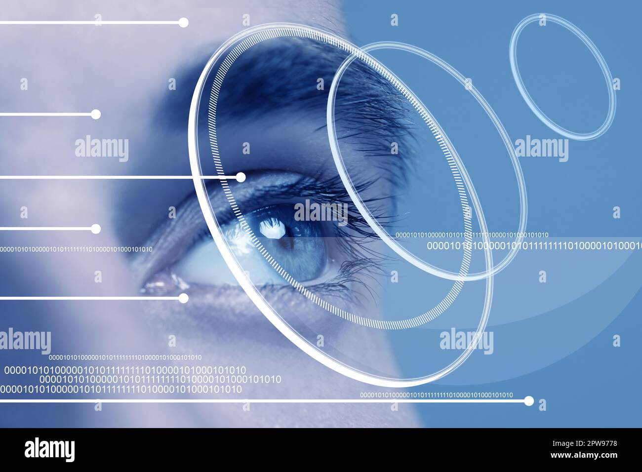Person eye scanning biometric hi-res stock photography and images - Alamy