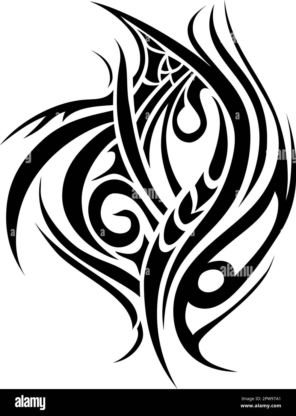 Tribal Tattoo Element Stock Vector Image & Art - Alamy