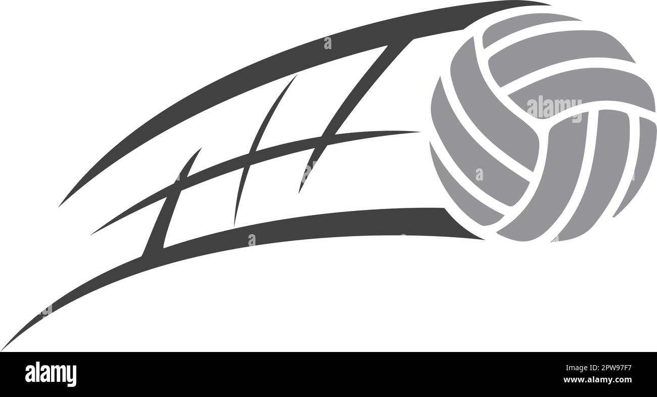 Creative Volleyball Symbol combined with Net Illustration Stock Vector ...
