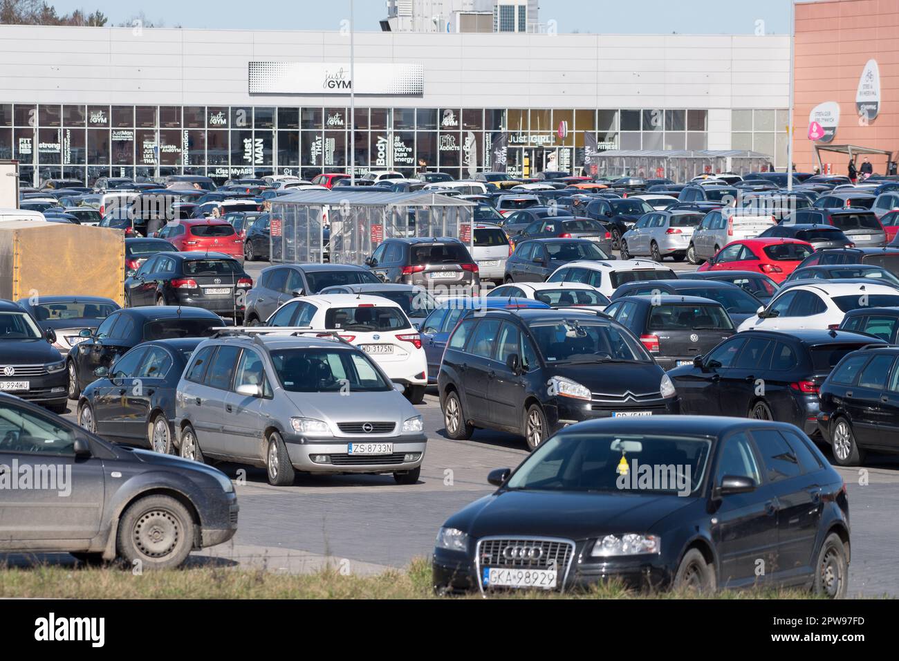 Auchan shopping mall parking lot hi-res stock photography and images ...