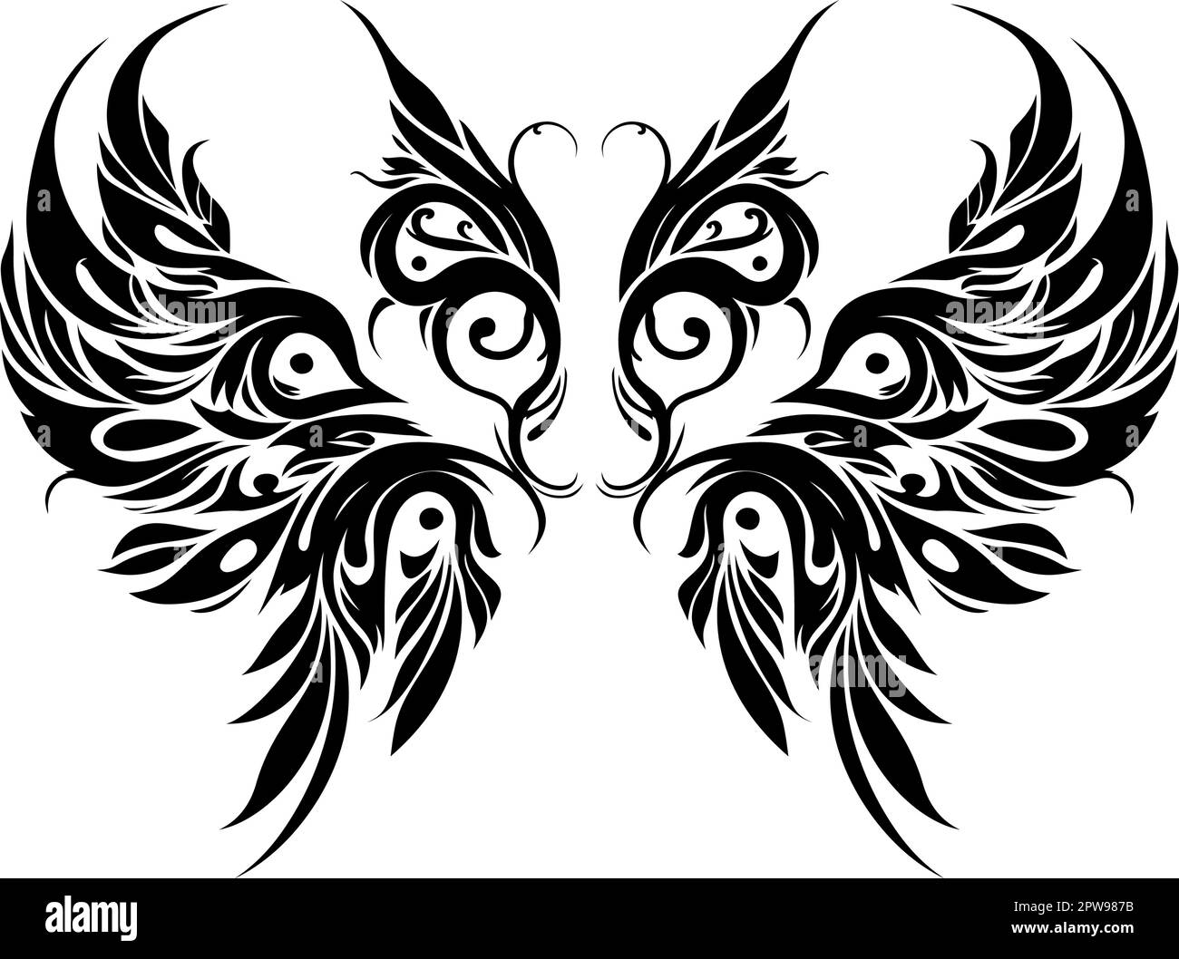 Tribal Angel Drawing